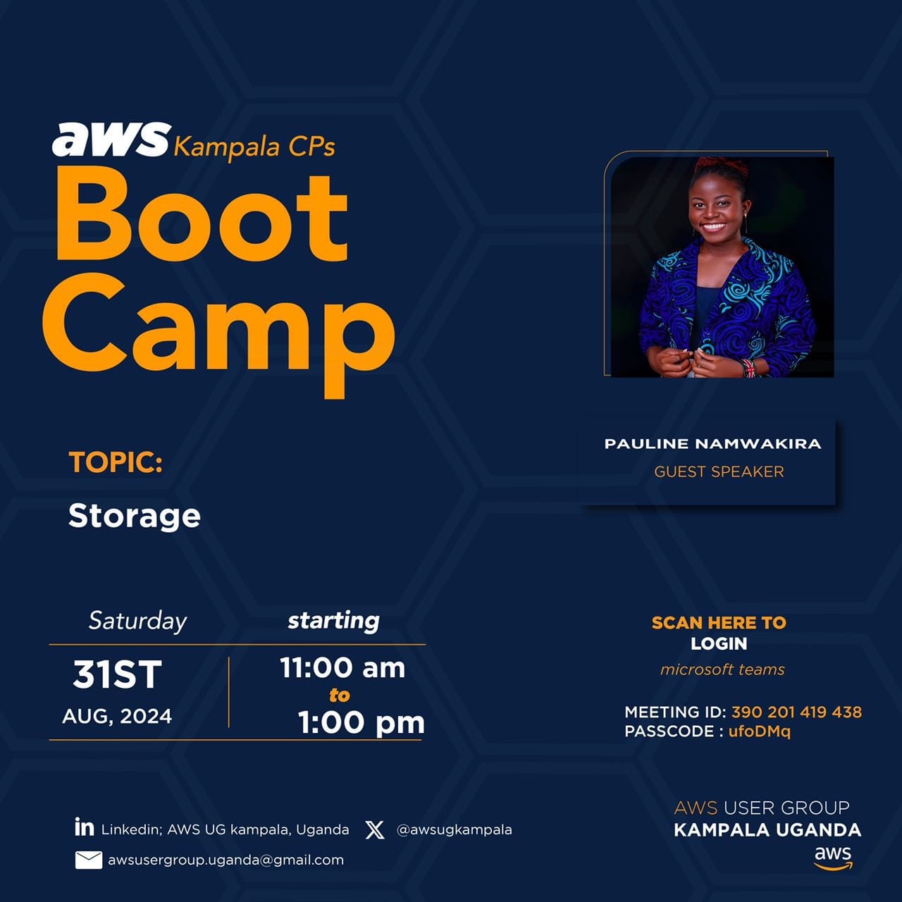 Pauline Namwakira - AWS Authorized Instructor